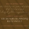 William Letter Signature Script - Letterhend Studio